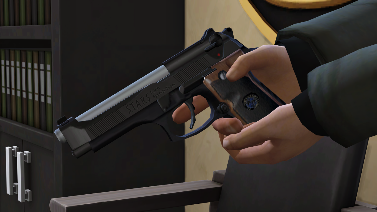 Sims 4 weapon accessory cc - monsterero