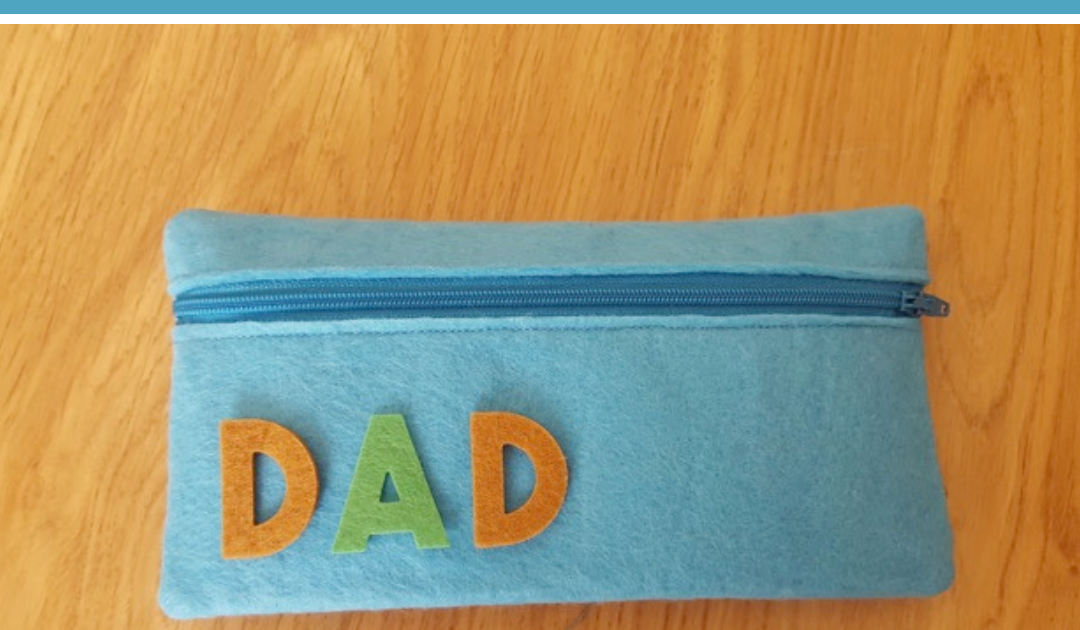 Felt zipper pouch for Father's Day |Keeping it Real