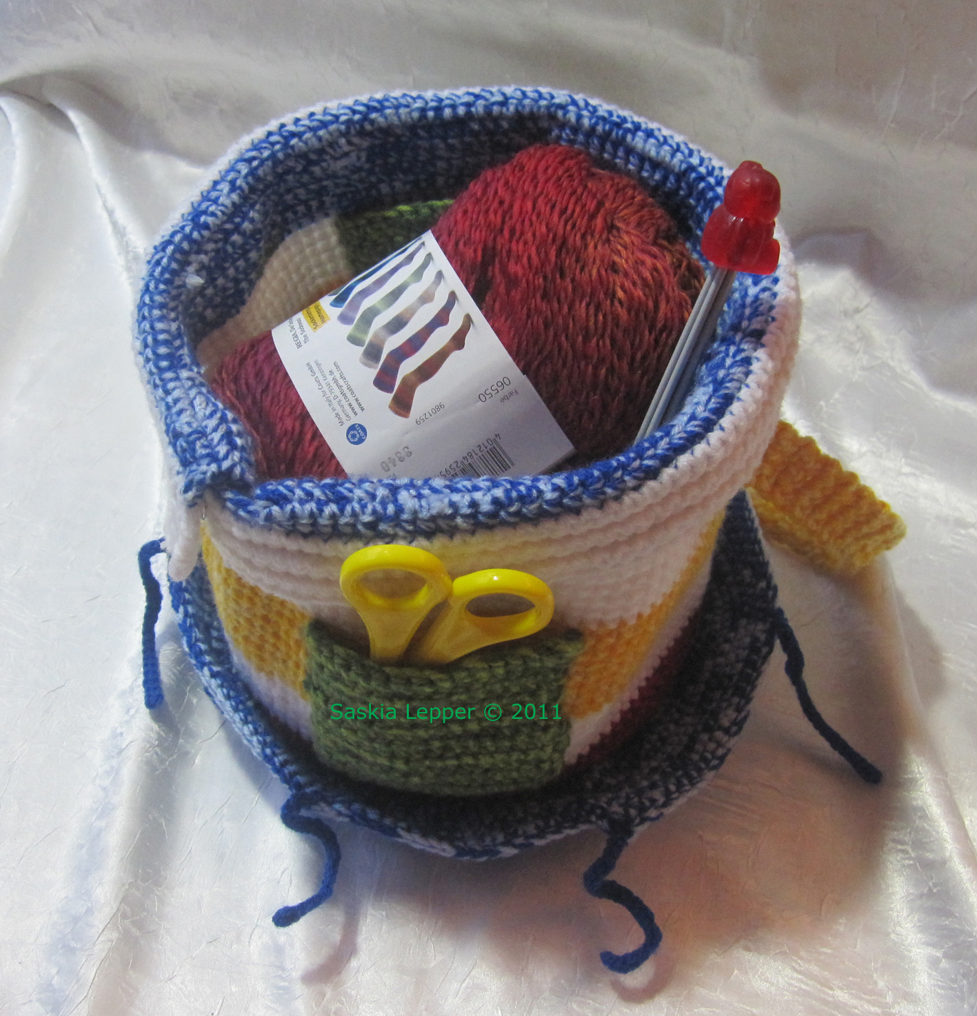 Amigurumi Werkstatt: Häkelbeutel - Aufbewahrung von Strickzeug ...