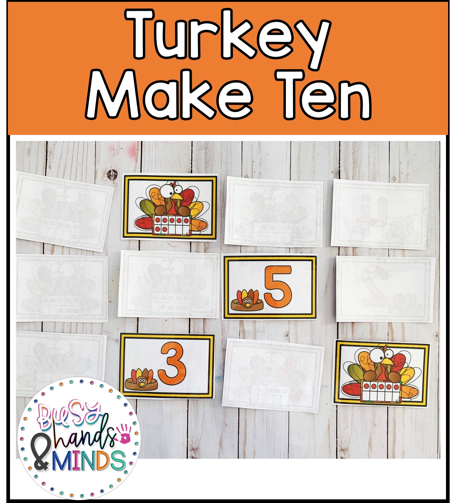 Turkey Unit of Study for Kindergarten and 1st Grade | Busy Hands and Minds