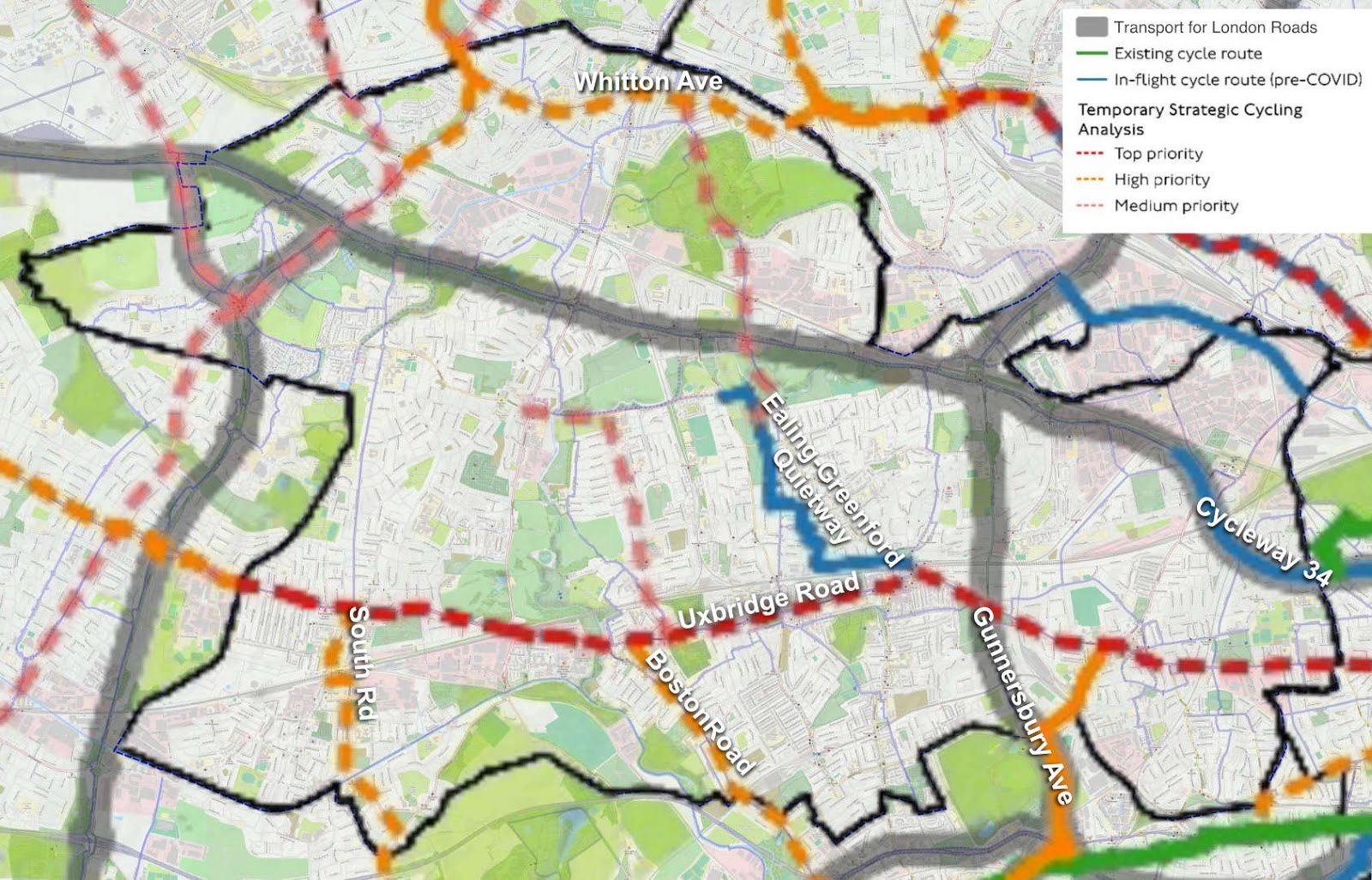 Ealing Cycling Campaign: Emergency Cycle Lanes on Uxbridge Road