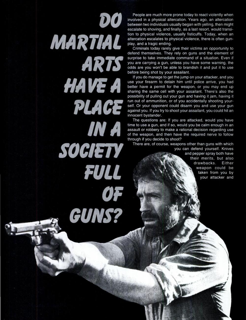 Legend of Chuck Norris - Ultimate Fan Website.: Do Martial Arts have a ...