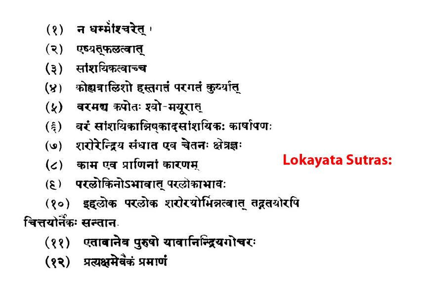 Sacred Science: Carvaka-Lokayata: Indian Skepticism