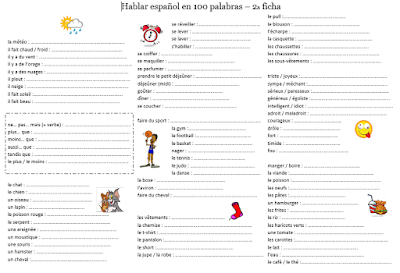 Les quichotteries de Delphine: 100 palabras del español básico... ¡y ...