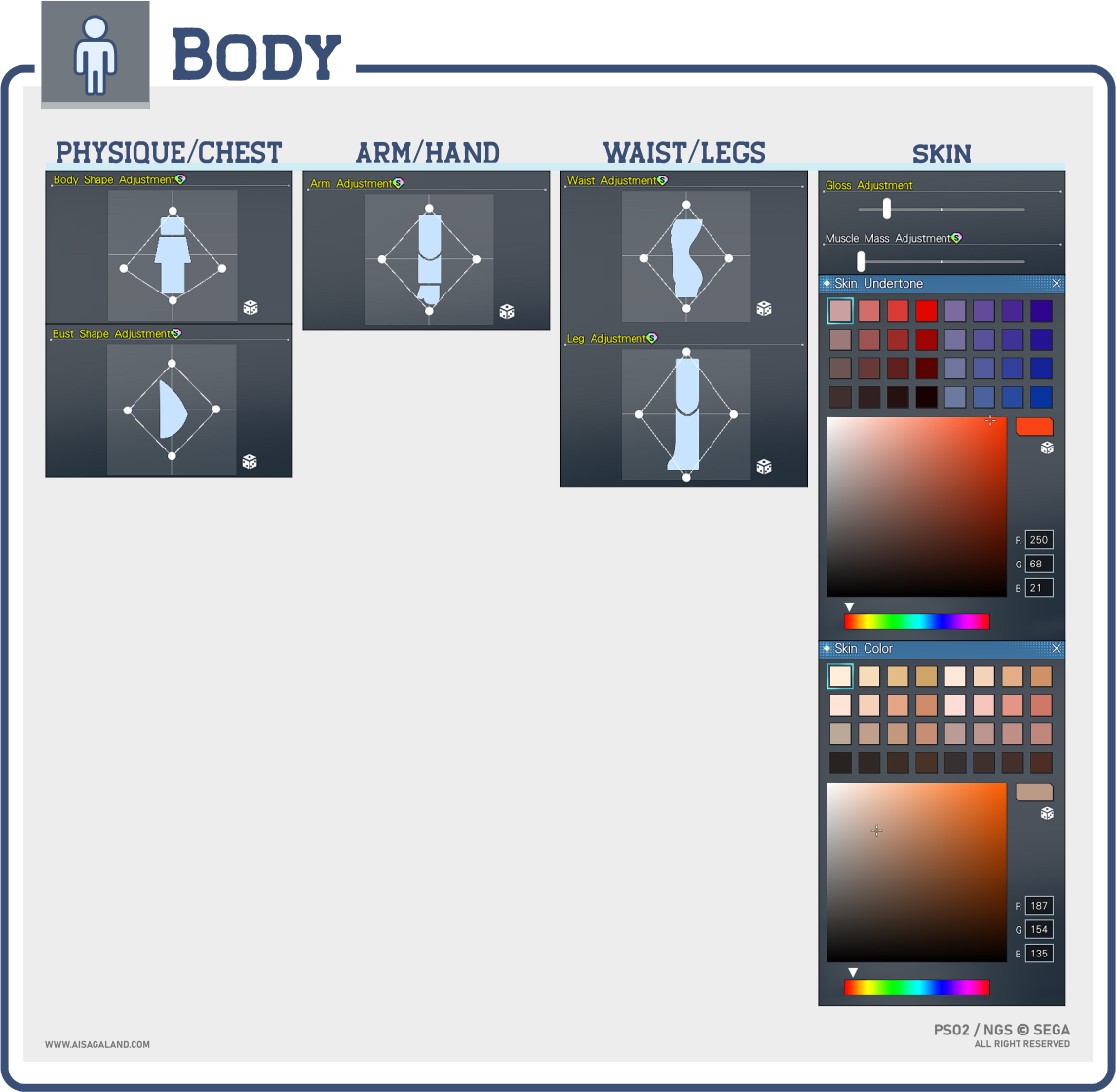 PSO2 NGS Character Creation - Custom #5 - Aisaga Land