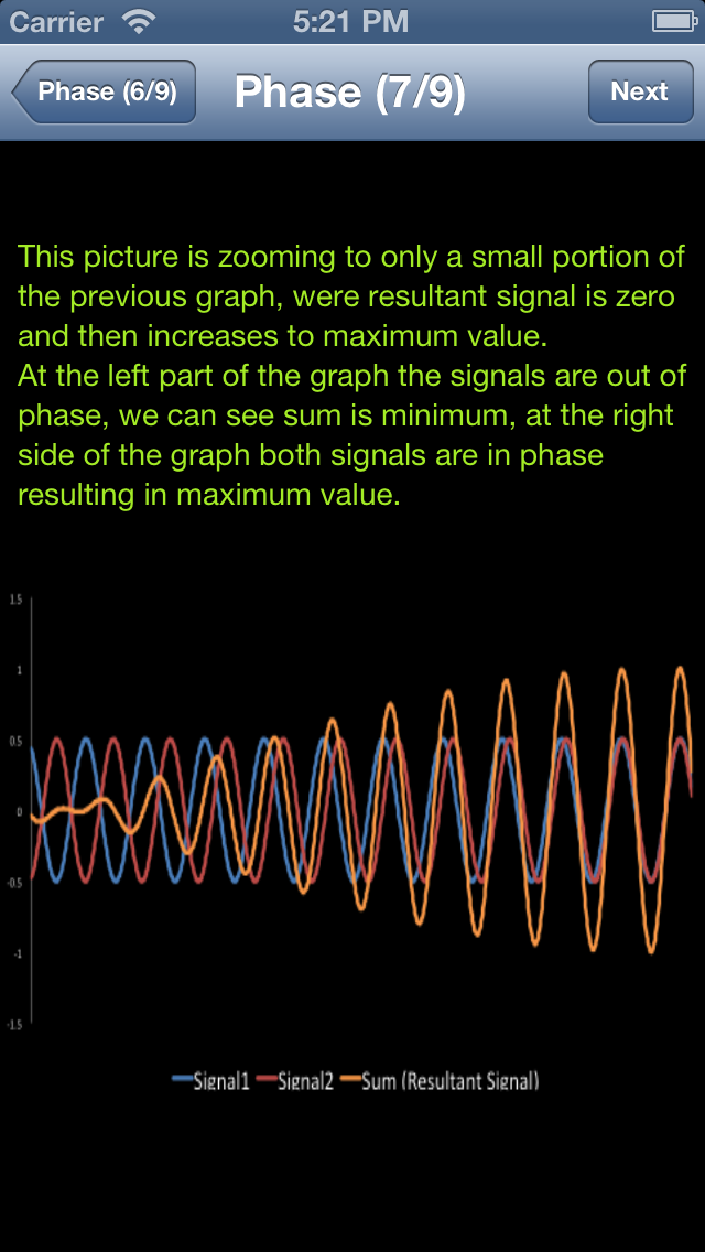 iPhone App - Physics Beat Phenomena Simulator