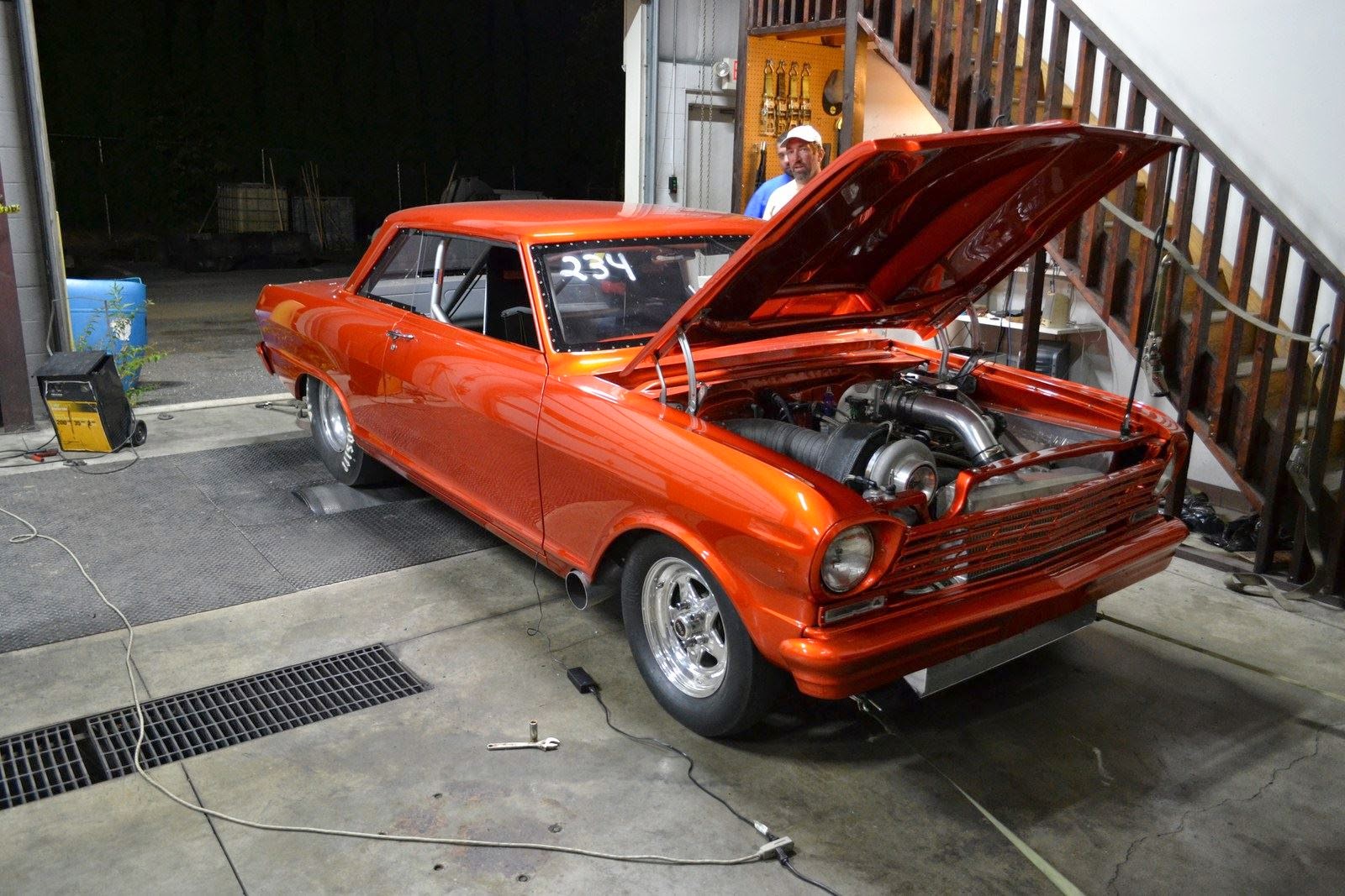 Sloppy Mechanics: ronnies SBC nova on the dyno with a turbo upgrade