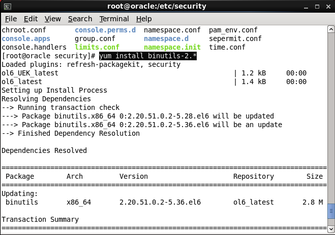 Oracle Database 11g Installation In Oracle Linux 6 2 Pre Request