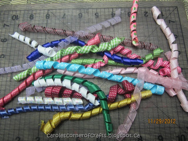 Carole's Corner of Crafts: Craft - How to Make Korker Ribbon