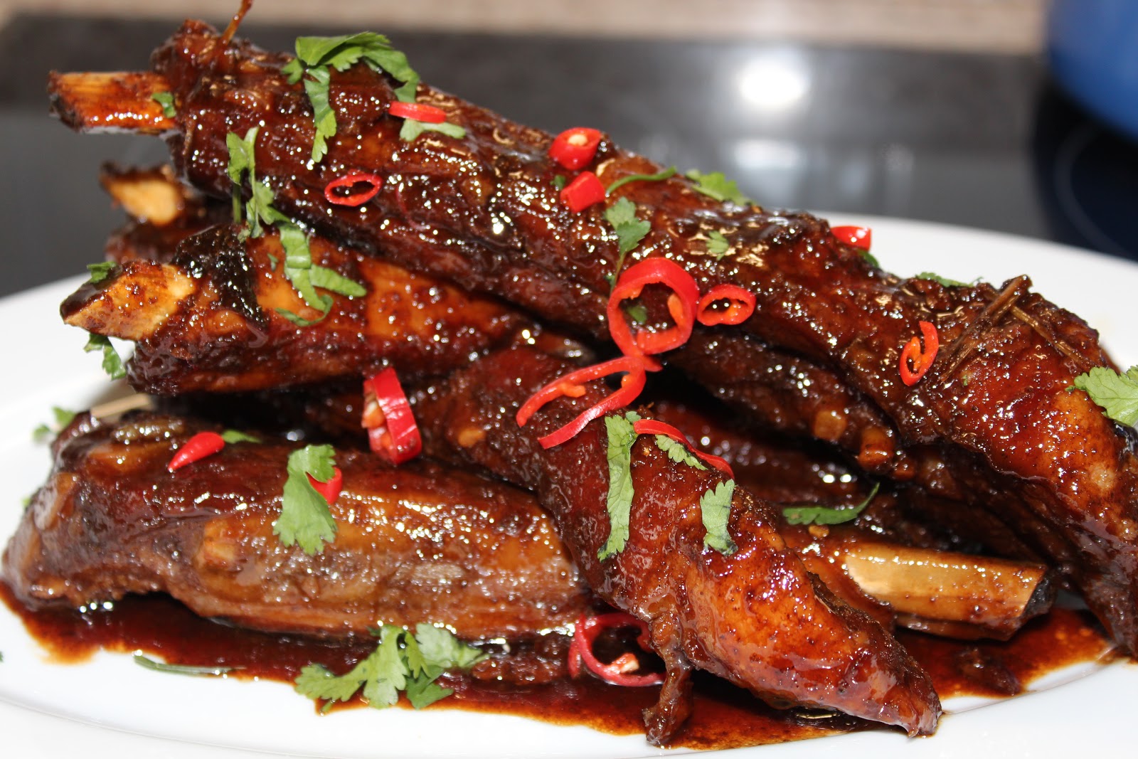 FLOWER POT KITCHEN: SWEET STICKY CRABBIES GINGER SPARE RIBS