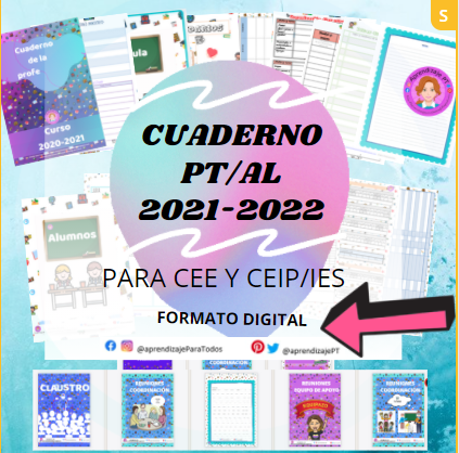 Aprendizaje Para Tod@s: Cuaderno del profe PT/AL 2021-22