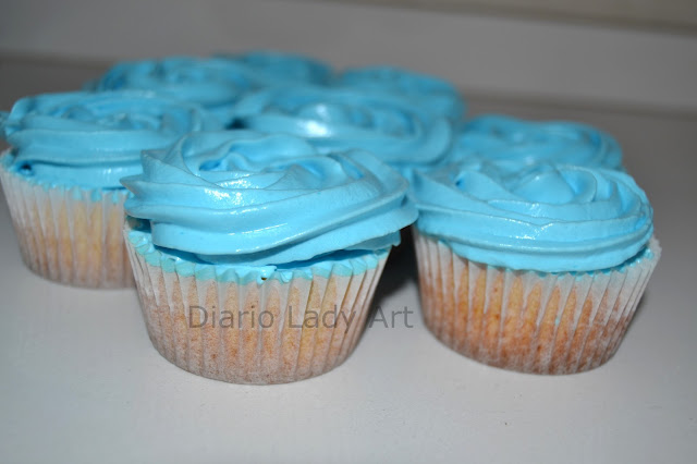 Diario Lady Art : ¡¡Cupcake azul de vainilla!!