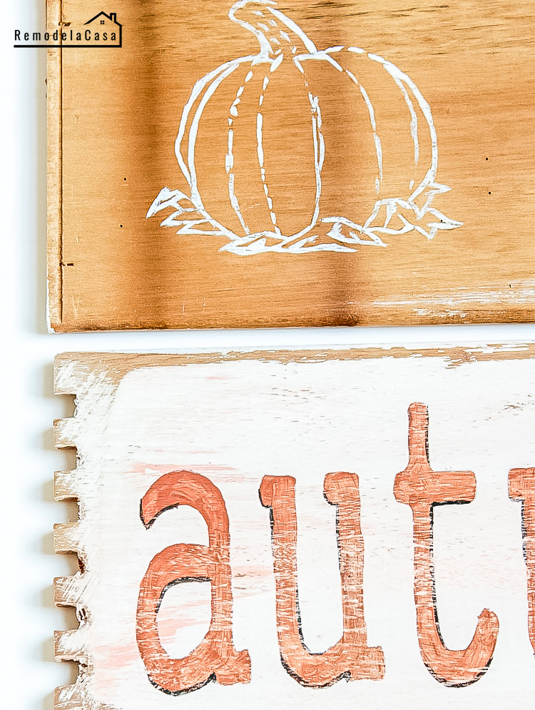 Fall Decor with DIY Fall Signs - Remodelando la Casa