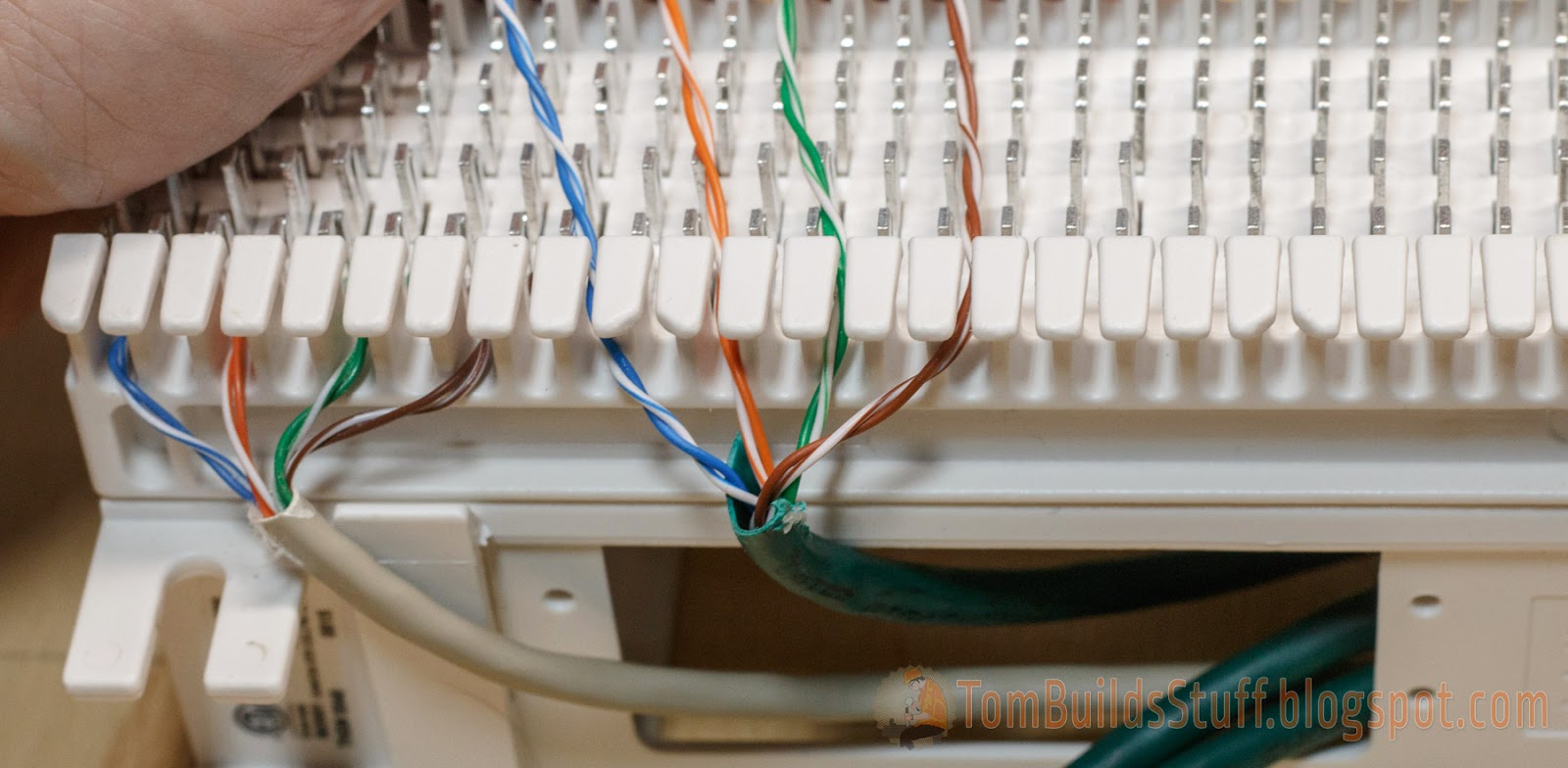 Punching Down An Analog Phone Line