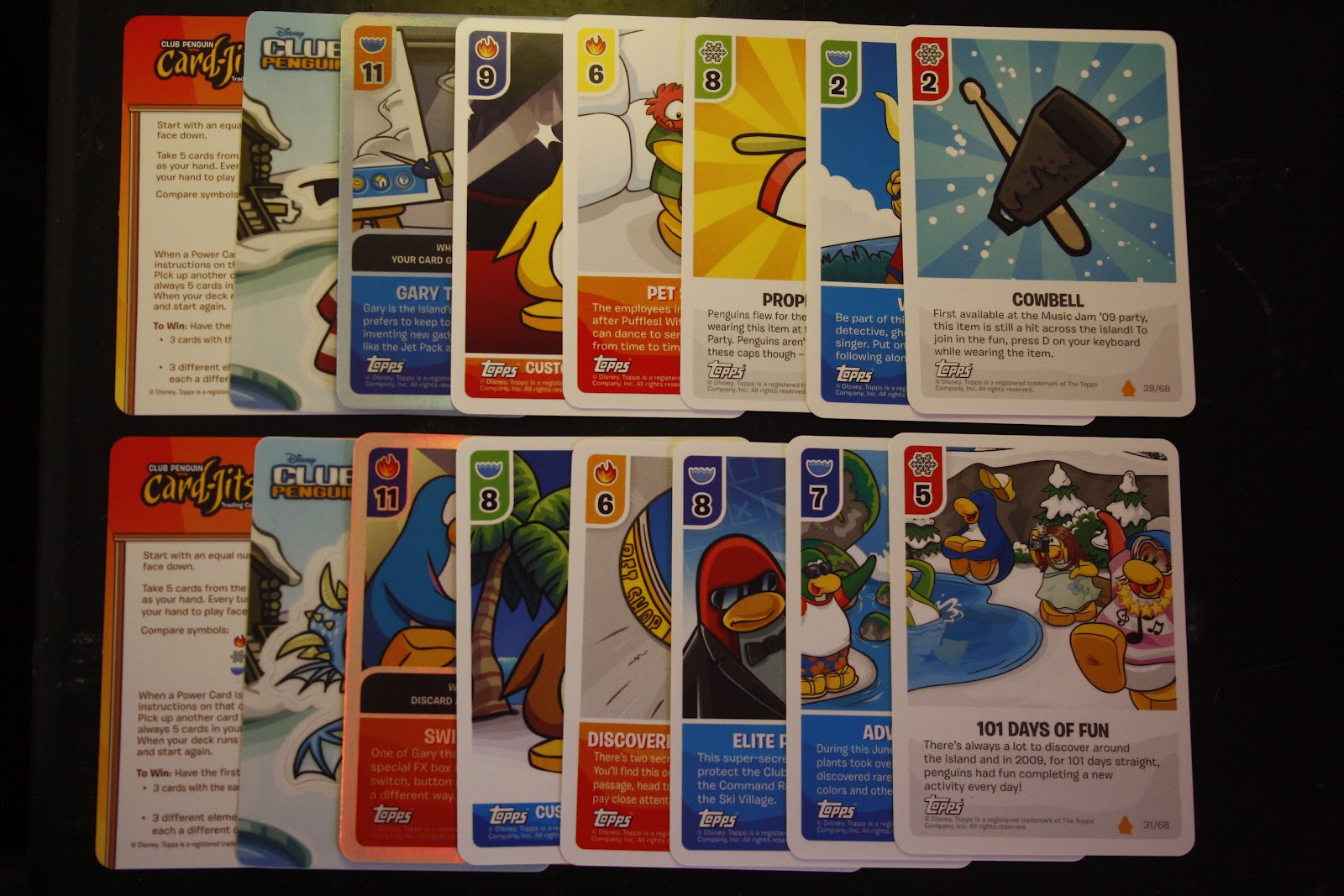 Club Penguin cheats by Sommfi: Card-Jitsu Trading Cards