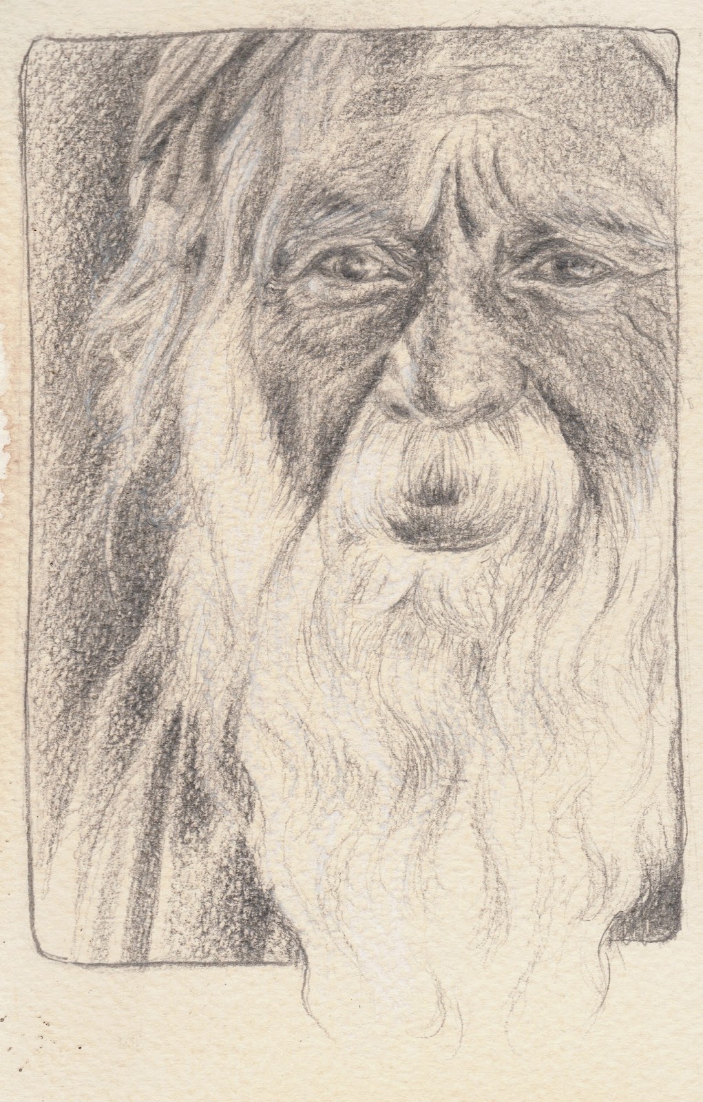 My Painted Life: Old Man Drawing