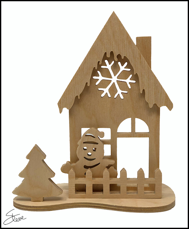 Scrollsaw Workshop: Snowman House Scroll Saw Pattern.