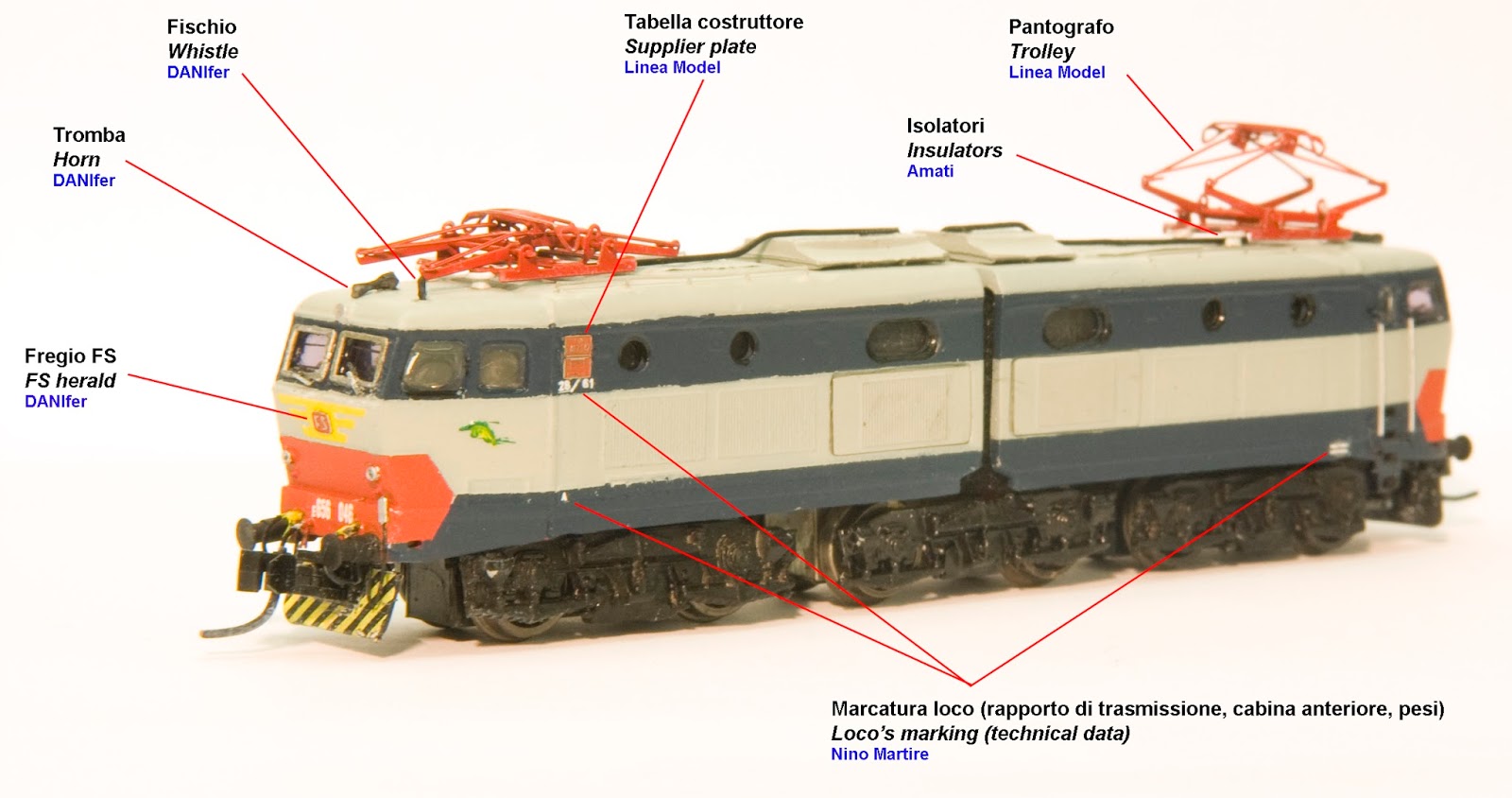 Cretaz Railway (N-Scale 1:160): Lorenzo Colli's FS E0656