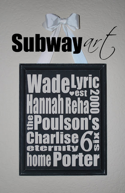 Crafty Chic: Subway {Art} Tutorial