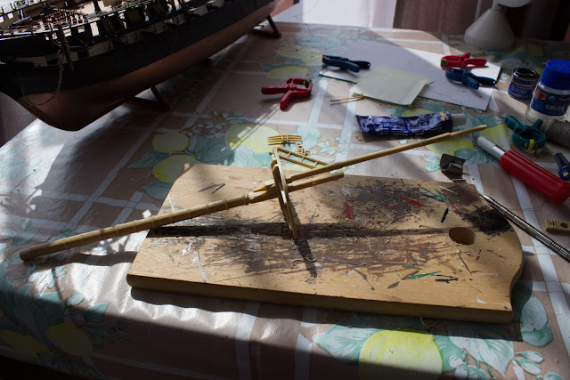 Sailing Ship Models: USS Constitution - Fore Mast