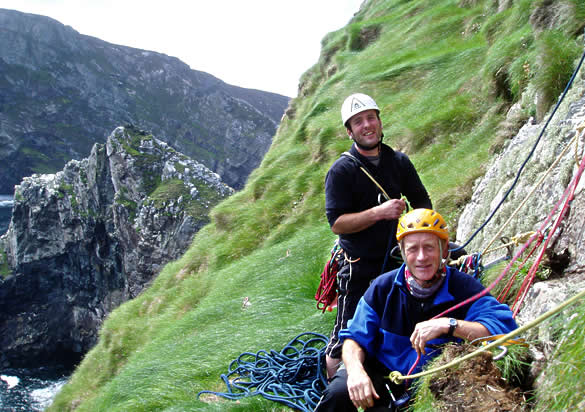 Donegal Rock Climbing. Unique Ascent: Tormore Island, Ireland's highest ...