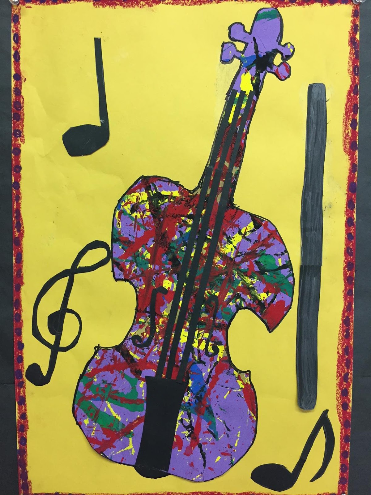 Ms. Curry's Art Room : Third Grade Jackson Pollock Instruments