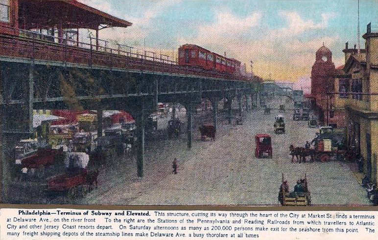 transpress nz: Philadelphia elevated railroad early views