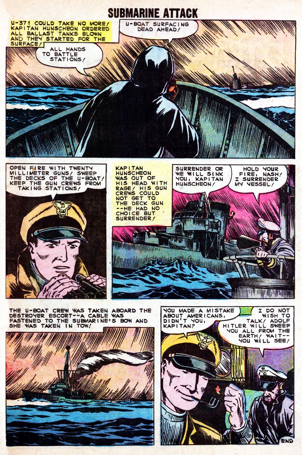 Submarine Comics and Novels: Submarine Attack #18
