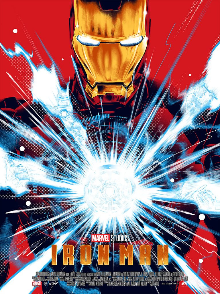 INSIDE THE ROCK POSTER FRAME BLOG: Iron Man Movie Poster Gold Foil ...