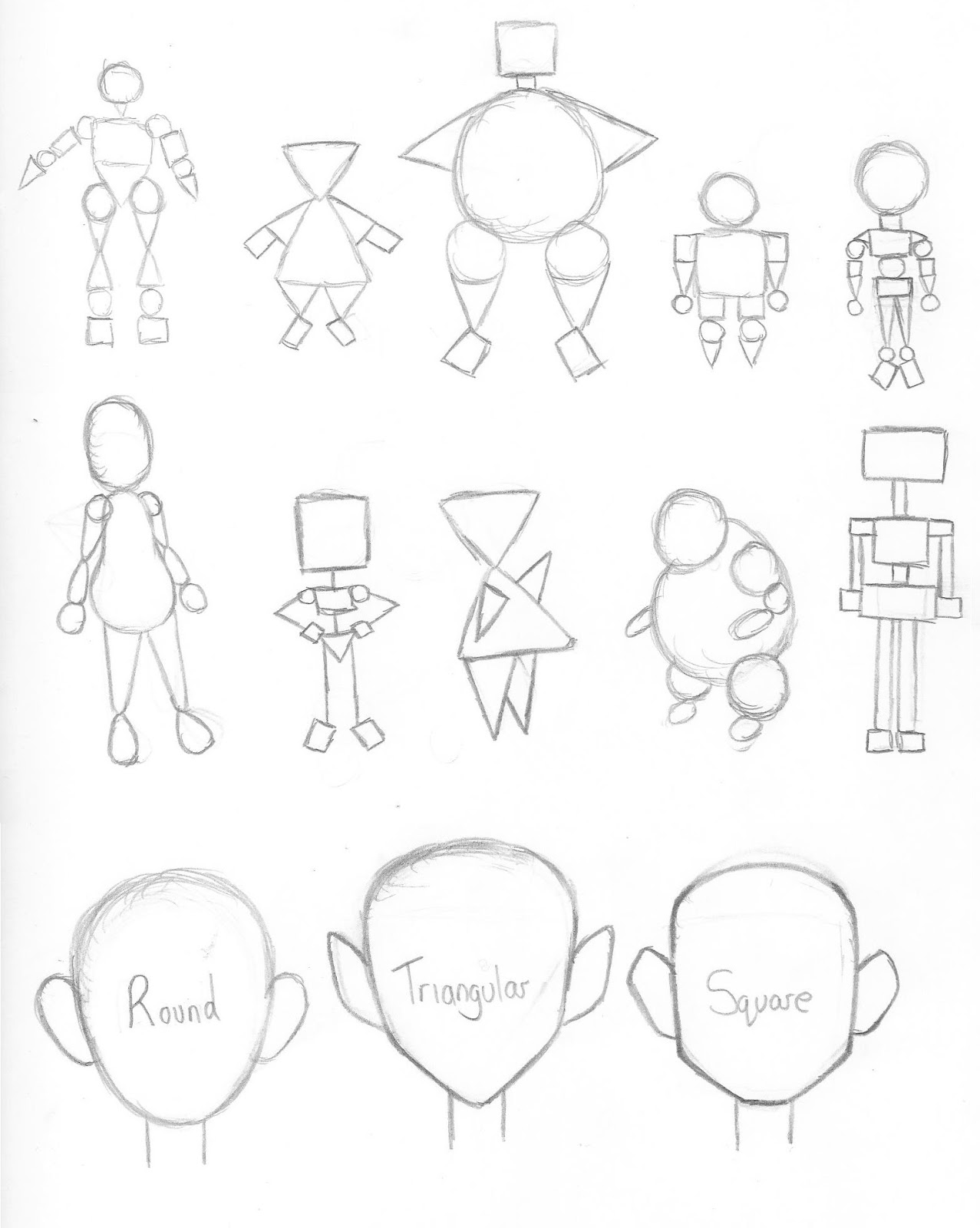 Harriet Wilson's Studio work : Practising with character design