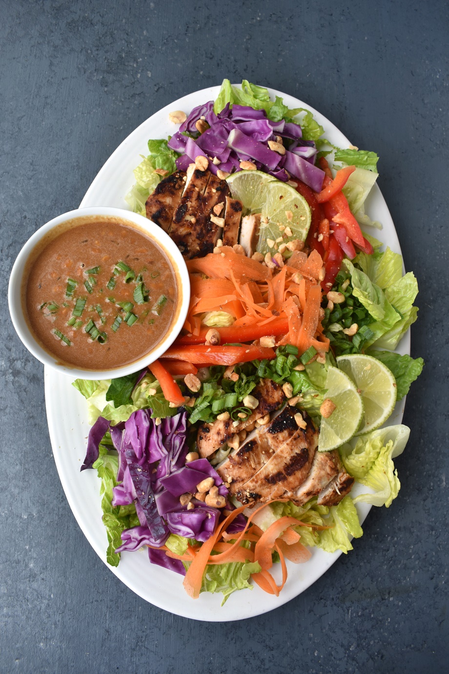 Thai Peanut Chicken Salad | The Nutritionist Reviews