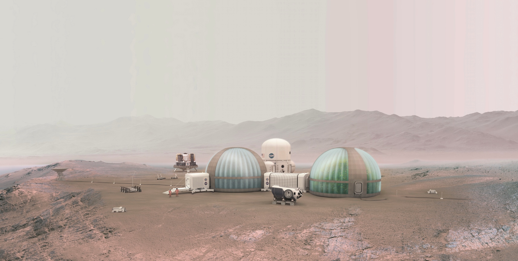 Mars Ice Home concept by NASA, SEArch+ & Clouds AO | human Mars