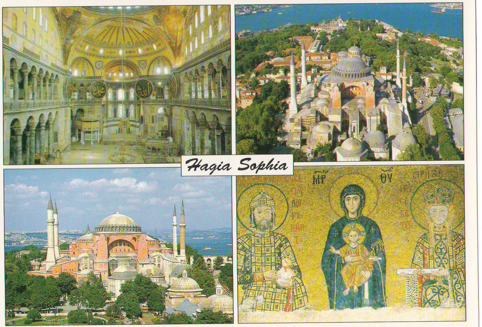 Travel Through Postcards: Hagia Sophia, Istanbul