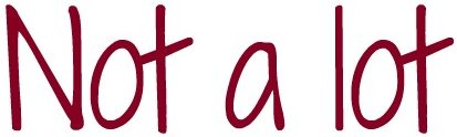Life As Kim: This week my Word of the Week is: Not a lot! #WotW