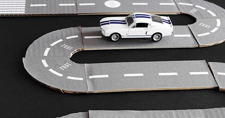 DIY Play Roads Paper Toy | Paperized Crafts