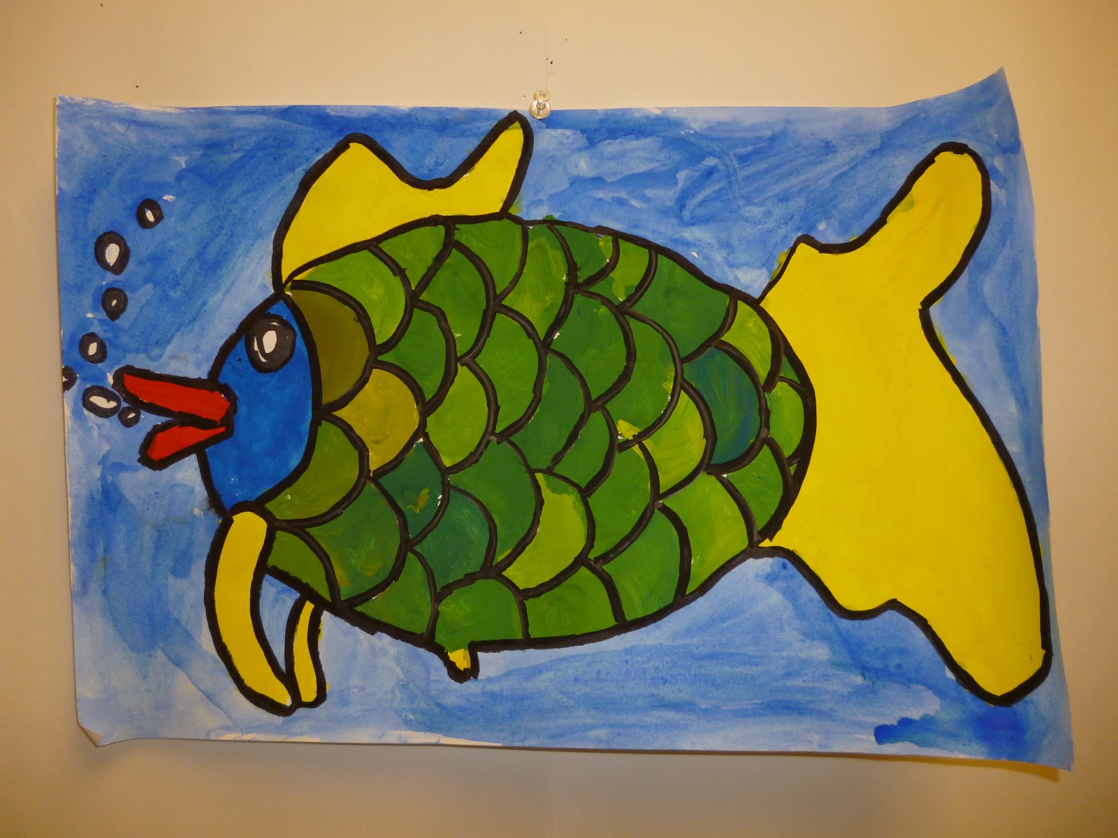 Two Primary Colors = A Secondary Colored Scale Fish