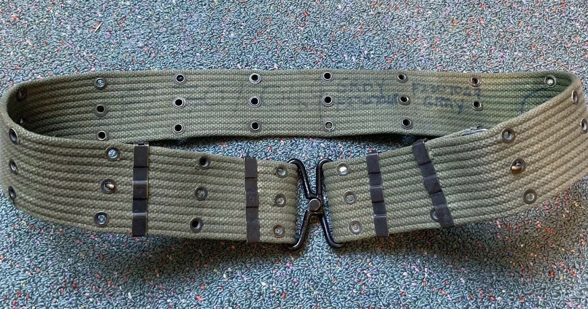 Webbingbabel: Australian Army M-56 Webbing Belt Vietnam Era