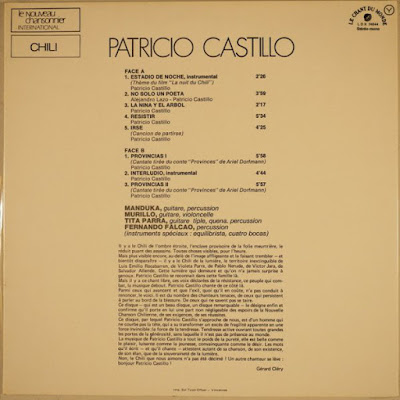 ENTRE MUSICA: PATRICIO CASTILLO - Provinces (1977)