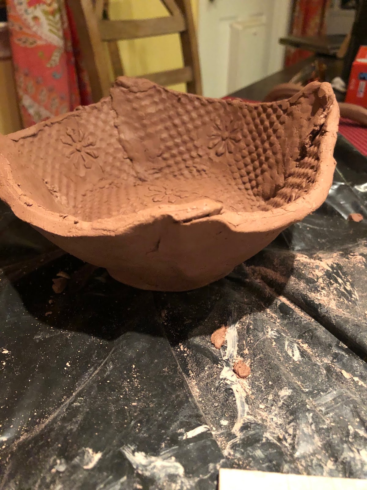 Introduction to Ceramics Spring 2020: Square Slab Bowl