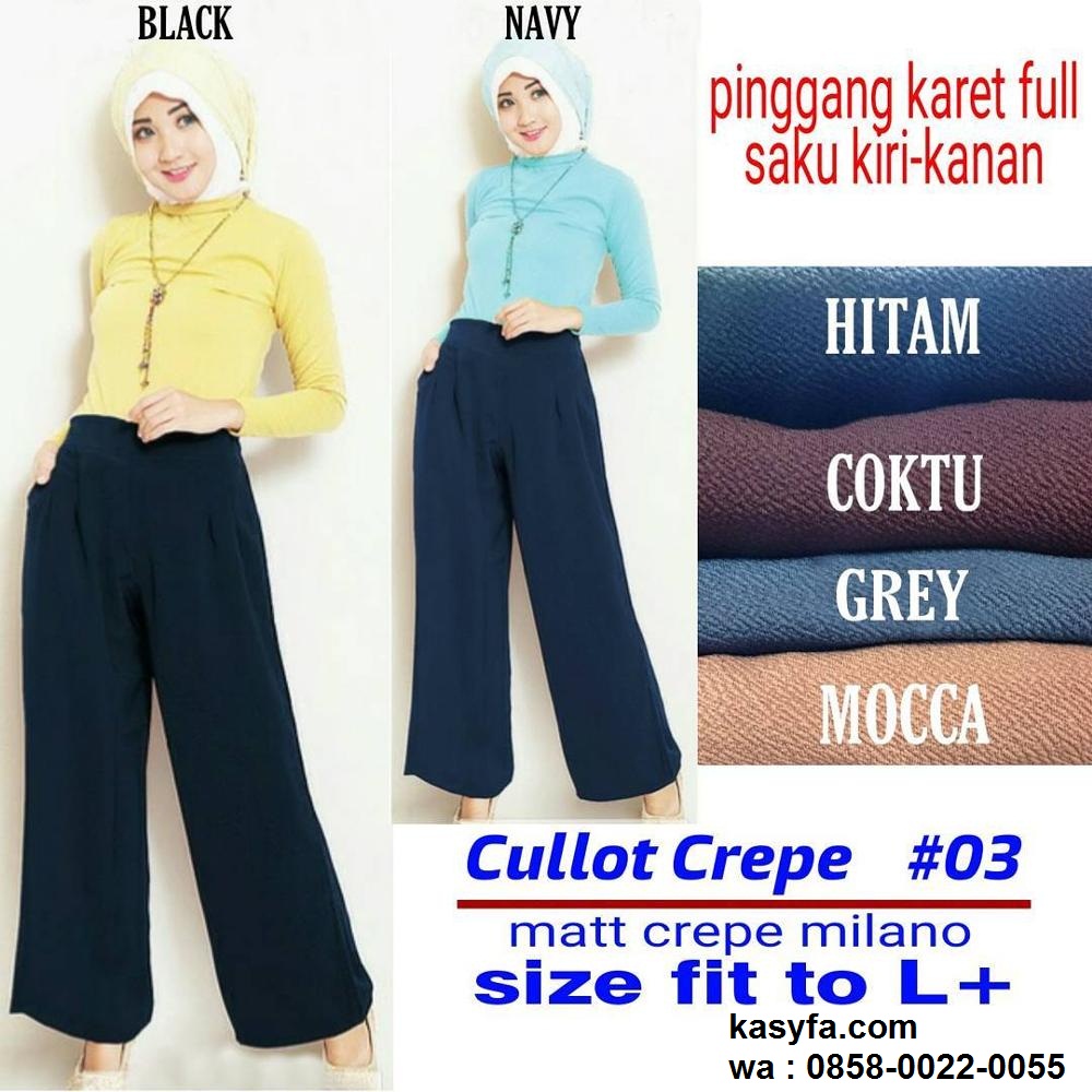 Grosir model celana kulot muslimah celana kulot tanah abang - ''KASYFA ...