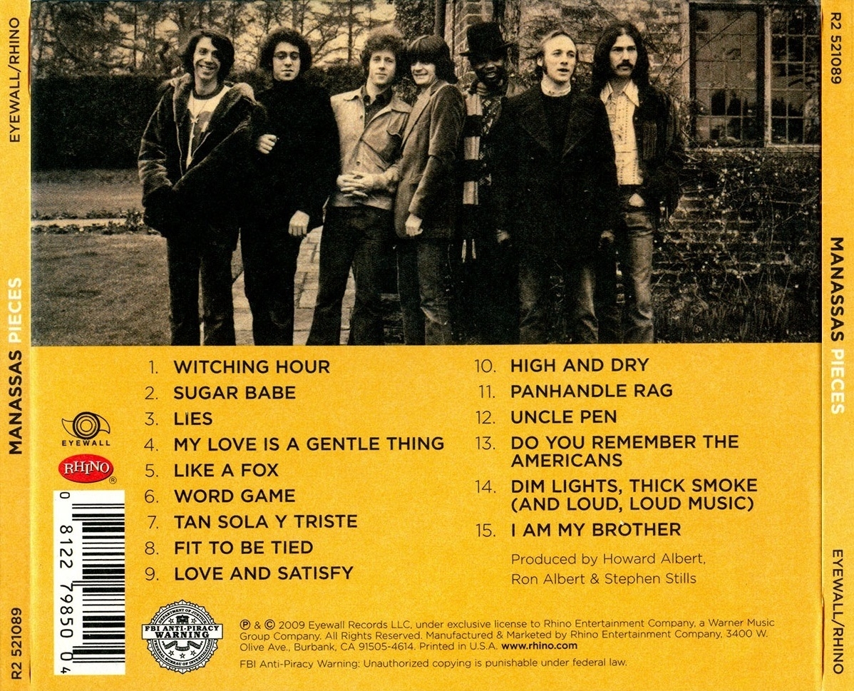 Classic Rock Covers Database: Stephen Stills & Manassas - Pieces (2009)