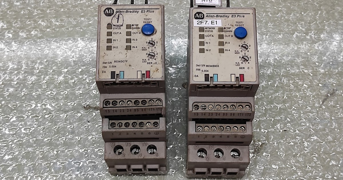 ALLEN BRADLEY CAT 193-EC3AB SER C E3 PLUS OVERLOAD RELAY