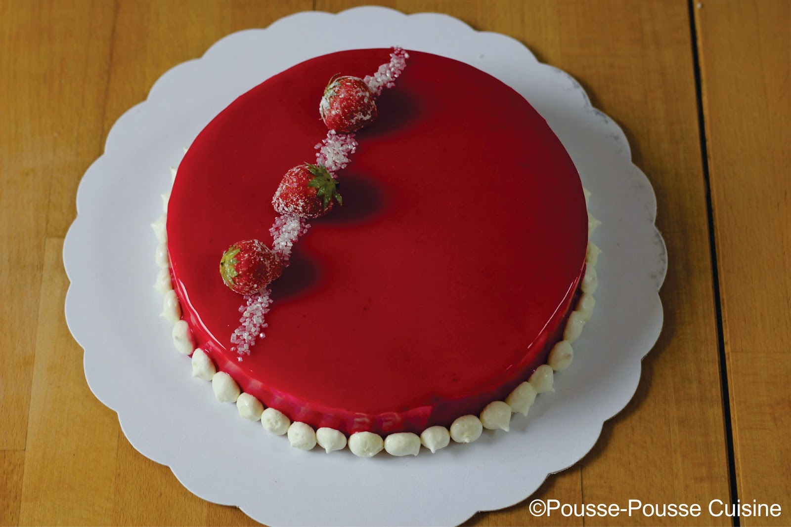 Pousse-Pousse Cuisine: Bavarois fruits rouges et chocolat blanc