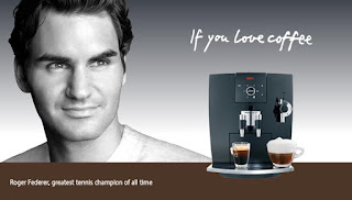 Federer's endorsement of Jura coffee makers