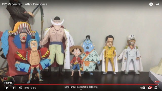 One Piece Character Series Papercraft by Craft Tama - paper hOles