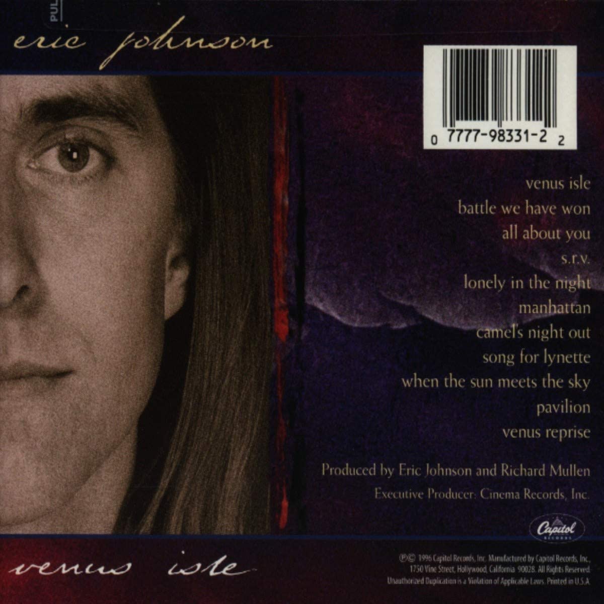 Classic Rock Covers Database: Eric Johnson - Venus Isle (1996)
