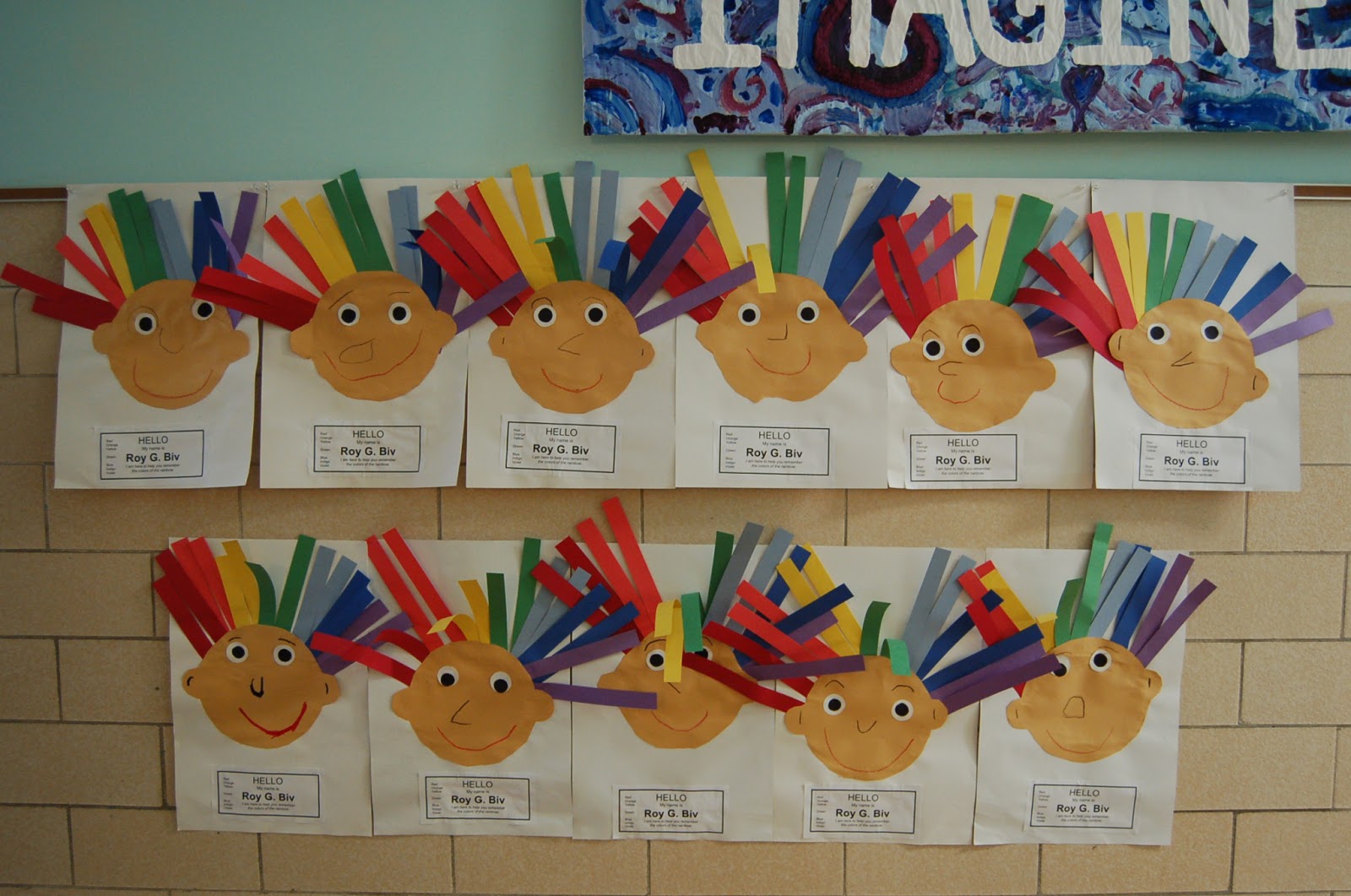 Art With Ms. James: Kindergarten: Hello my name is Roy G. Biv