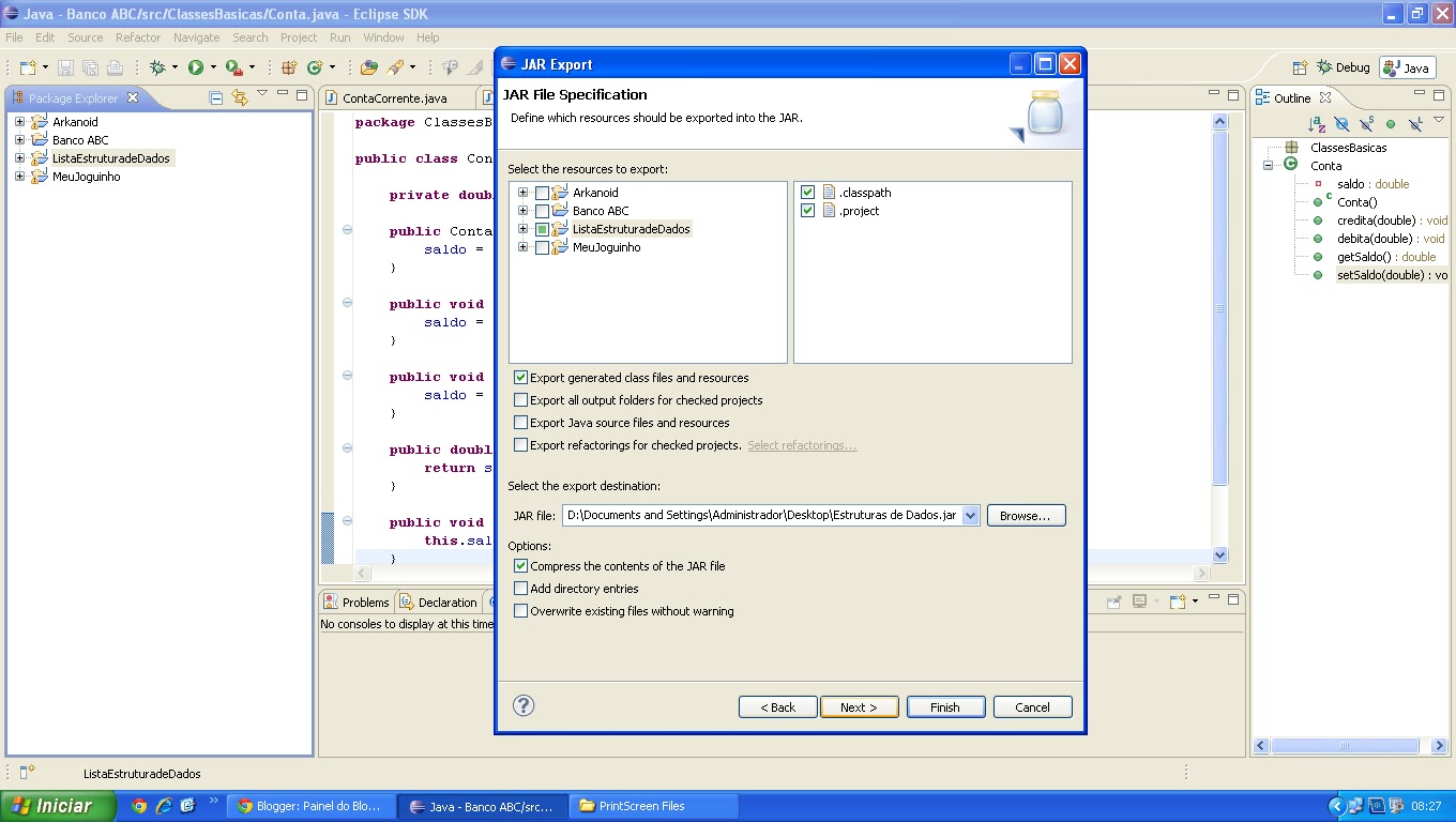 Programadores De Coputador Java Tutoriais Criação De Biblioteca Jar