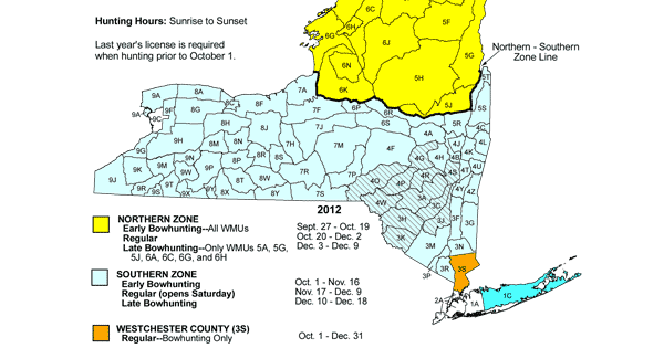 BORN-TO-TRACK BLOG: NY deer and bear hunting season dates are published ...