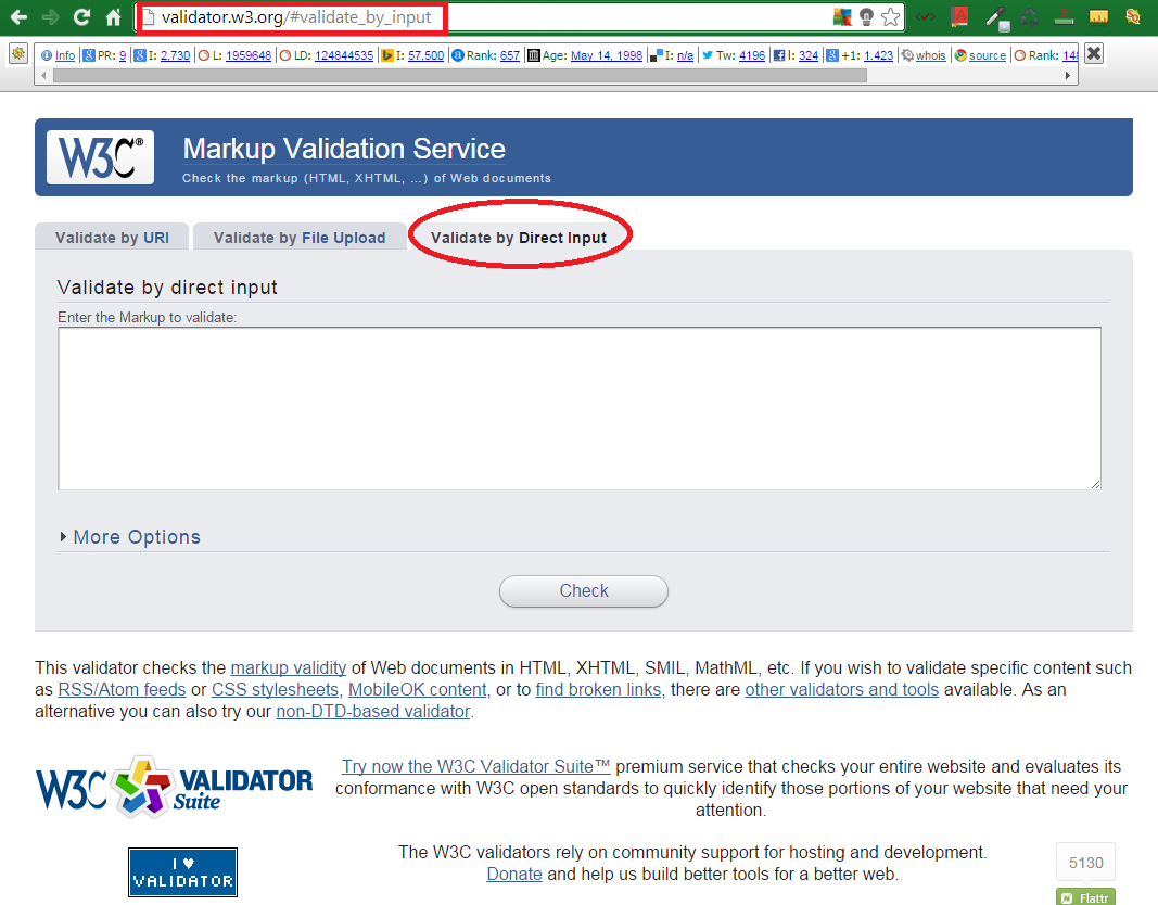 The ASP.NET MVC Club: W3C Free Tool for HTML5 Markup Validation